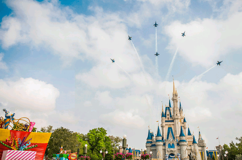 The Blue Angels Will be Flying Over Magic Kingdom at Walt Disney World