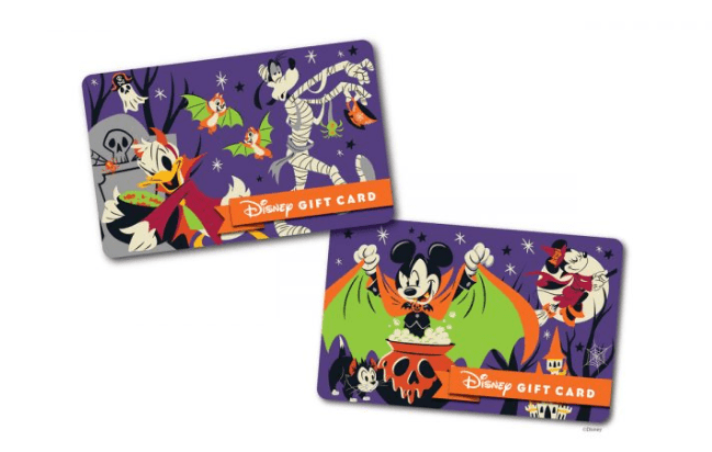 New Halloween Gift Cards Available at Walt Disney World