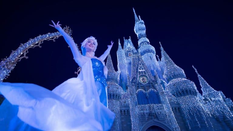 Check Out the First A Frozen Holiday Wish Castle Lighting for this ...