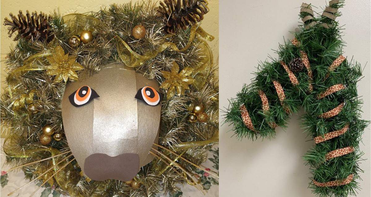 Check Out Disney Cast Member's Backstage Wreath-Decorating Contest