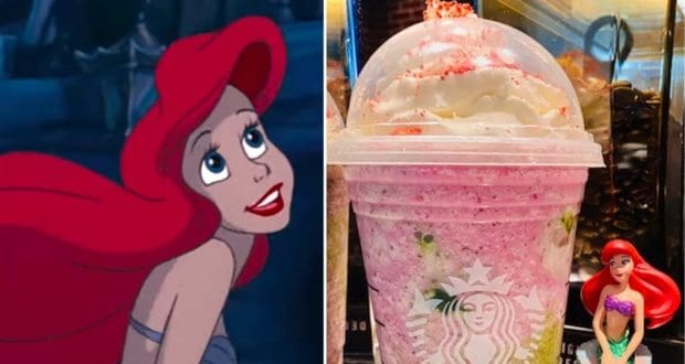 Order an Ariel Frappuccino off Starbucks Secret Menu • Disney Tips