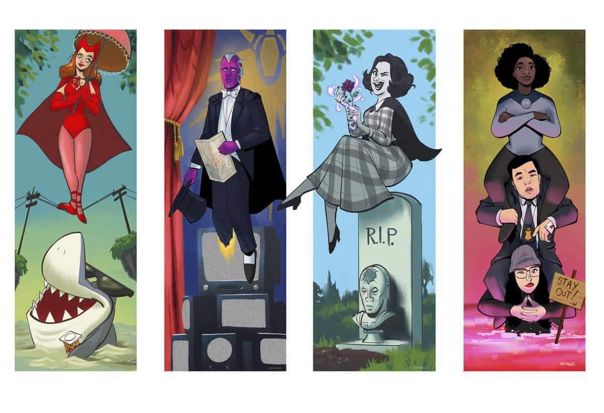Disney Artist Releases New "Wanda Mansion" Print • DisneyTips.com