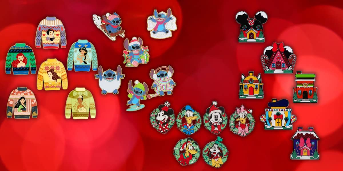 Add Disney Holiday Cheer to Your Collection with Blind Box Enamel Pins